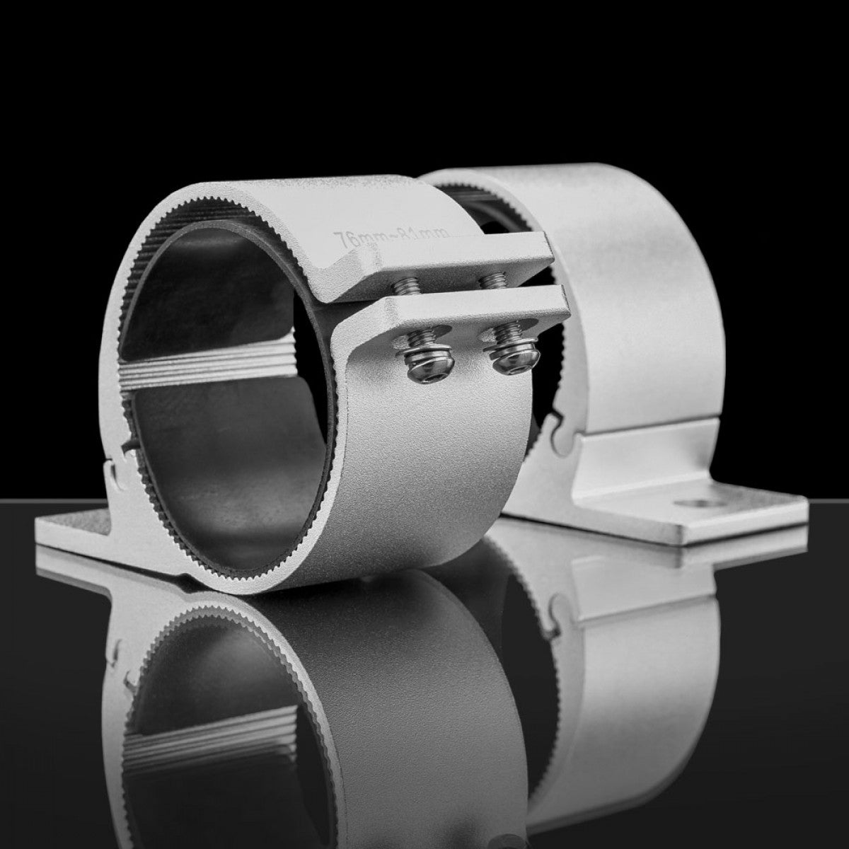 DEFY - 3 inch Bull Bar Tube Mount Brackets - Silver - Pair